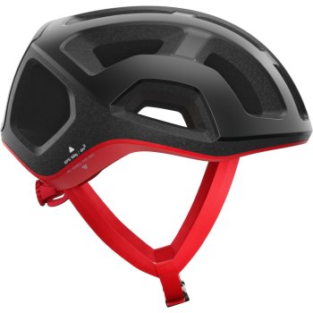 POC Ventral Lite Helmet - 8639 Uranium Black/Prismane Red Matt | BIKE24