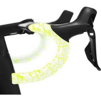 Supacaz Super Sticky Kush Splat Limited Handlebar Tape - White / Neon ...
