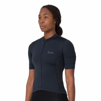 Rapha Kurzarmtrikot Damen - schwarz/grau | BIKE24