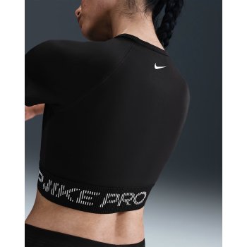 Nike Top Donna - Pro Dri-FIT Fitness - nero/bianco/bianco HV3673-010 ...
