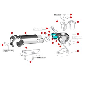 BMC ICS2 MTT x Redshift Stem - 31.8mm - black | BIKE24