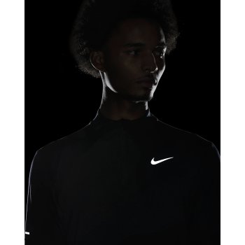 Nike Dri-Fit 1/4-Zip Longsleeve Running Top Men - black/reflective ...