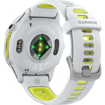 Garmin Forerunner 970 GPS Smartwatch - Whitestone/Amp Yellow Titanium ...