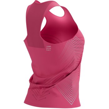 Compressport Performance Singlet Women - hot pink/aqua | BIKE24