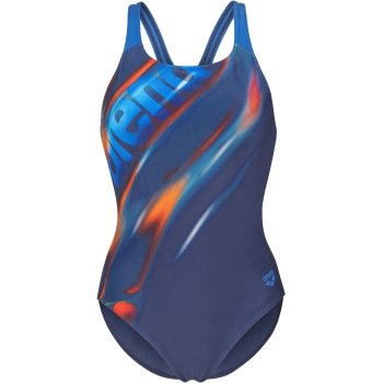 arena Performance Placement Swim Pro Back Maillot de bain femmes - Navy ...