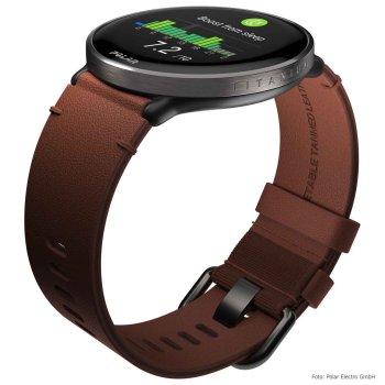 Polar Ignite 3 Titanium GPS Fitness Watch - Sun-Kissed Bronze (leather ...