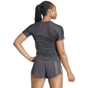 adidas Adizero Running Tee Women - black/grey six IK9710 | BIKE24