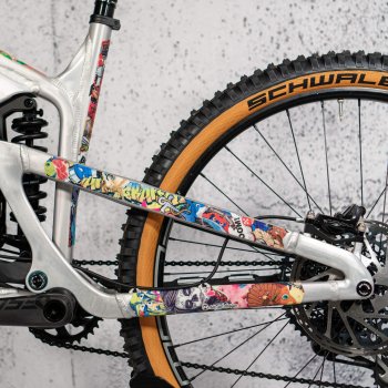 rie:sel design chain:Tape 3000 Chainstay Guard - Stickerbomb Eyecatcher