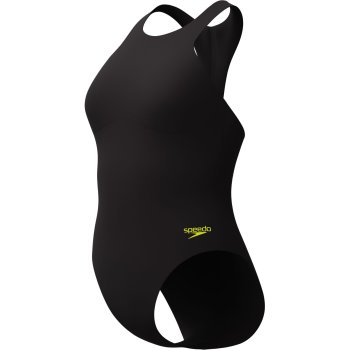 Speedo Racer Zip Swimsuit with Built in Swim Bra Women - anthracite ...