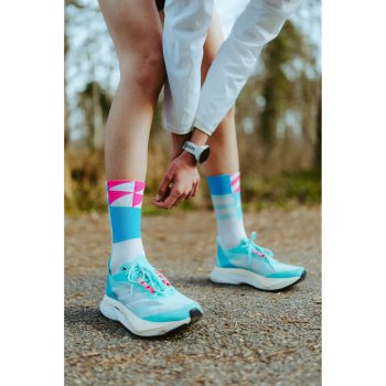 INCYLENCE Ultralight Elements Socks - White Blue Pink | BIKE24
