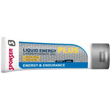SPONSER Liquid Energy Plus - Carbohydrate Gel + Caffeine - Tube - 70g ...