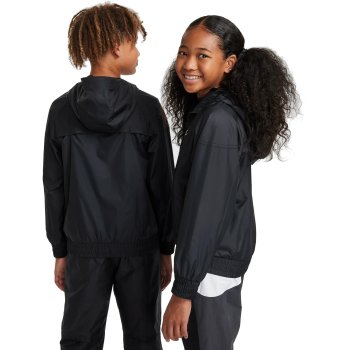 Nike Sportswear Windrunner Repel Jacket Kids - black/black/black/white ...