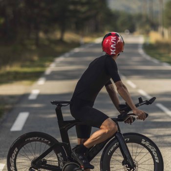 KASK Mistral Trial Helmet - Black/Red | BIKE24