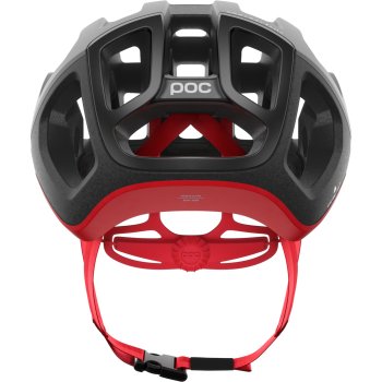 POC Ventral Lite Helmet - 8639 Uranium Black/Prismane Red Matt | BIKE24