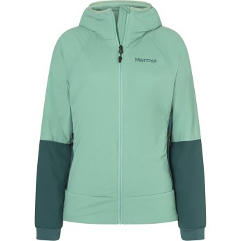 Marmot Novus LT Hybrid Hooded Jacket Women - blue agave/dark jungle | BIKE24