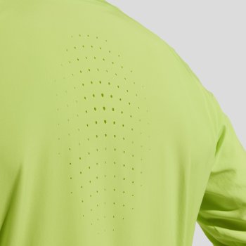 Odlo Essentials Light Running Jacket Men - sharp green - dark slate ...