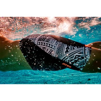 Zone3 Kona Speed Jammers Men - Tribal Print - black/white/orange | BIKE24