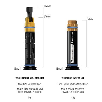 Lezyne Dual Insert Kit - Tubeless Repair Multitool - Medium | BIKE24