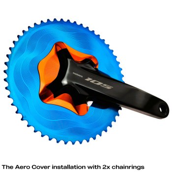 Alugear AERO Chainring Cover - for Shimano 105 FC-R7100 Cranks | 12 ...