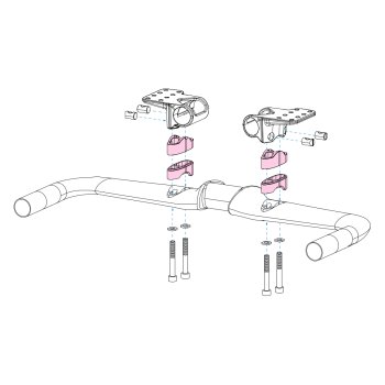 Profile Design Riser Kit - Adapters | A2 to A3 | Aluminum | BIKE24